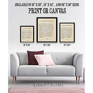 Ralph W Emerson - Write it on Your Heart That Every Day is the Best Day, Classic Home Room Decor, Inspirational Life Quote Wall Art, Book Page Style Gift, Choose Unframed Old Style Poster or Canvas