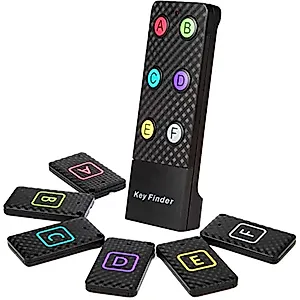 Key Finder, Reyke RF Item Locator Tags with 100ft. Working Range, Wireless Remote Finder Key Locator Key Finder for Finding Car Key Phone Glasses Wallet Tracker, 1 RF Transmitter & 6 Receivers