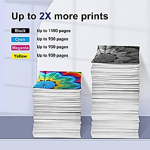 702 702XL Remanufactured Ink Cartridge Combo Pack Replacement for Epson 702XL T702XL 702 T702 for Workforce Pro WF-3720 WF-3733 WF-3730 Printer (4 Pack)