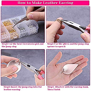 Earring Making Supplies, Paxcoo 1350pcs Earring Making Kit with Earring Hooks, Jump Rings, Pliers, Earring Backs, Earrings Holder Cards and Clear Bags for DIY Earring Supplies and Earring Findings