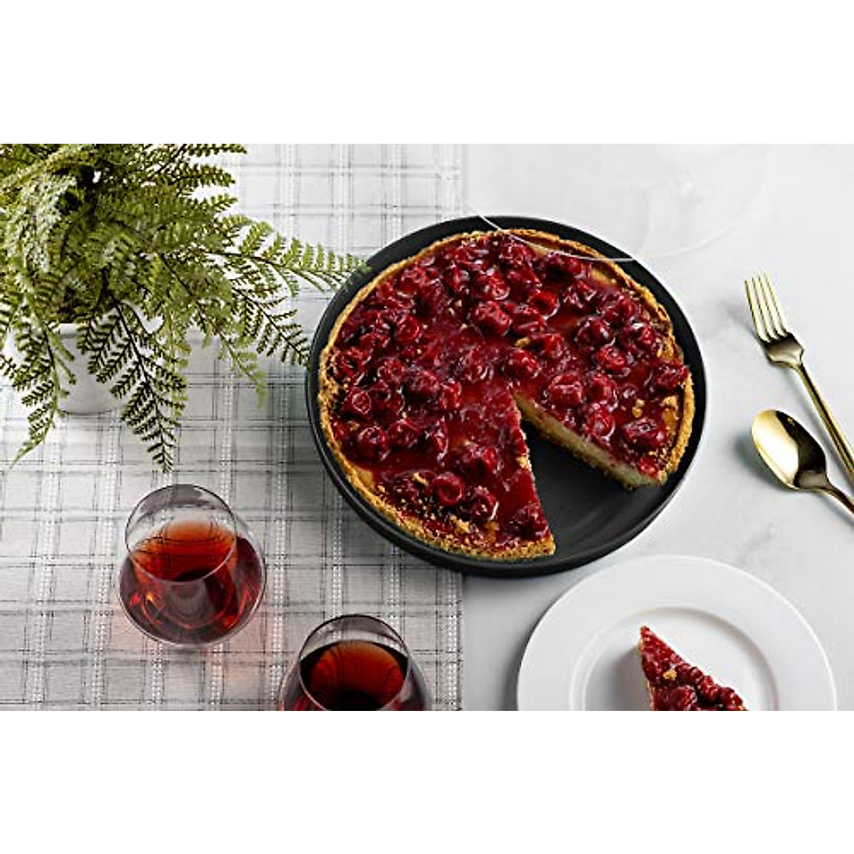 Godinger Cake Stand, Cake Plate Server with Dome, Metal Serving Tray and Shaterproof Acrylic Lid