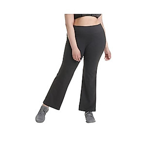 Spalding Women's Misses Activewear High Waisted Bootleg Yoga Pant Grey