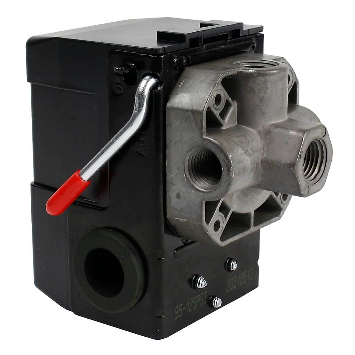 Lefoo Pressure Switch Control 90-125psi 4 Port Heavy Duty 26 Amp for Air Compressor LF10A-4H-1-NPT1/4-90-125