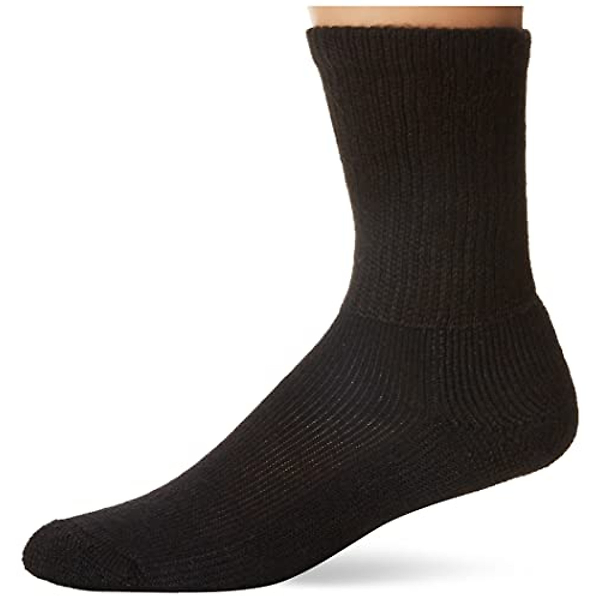 thorlos mens Wgx Max Cushion Work Crew Hiking Socks, Black, X-Large US