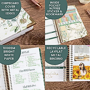 HARDCOVER bloom daily planners 2023-2024 Academic Year Day Planner (July 2023 - July 2024) - Passion/Goal Organizer - Monthly & Weekly Inspirational Agenda Book - 5.5" x 8.25" - Floral Gouache