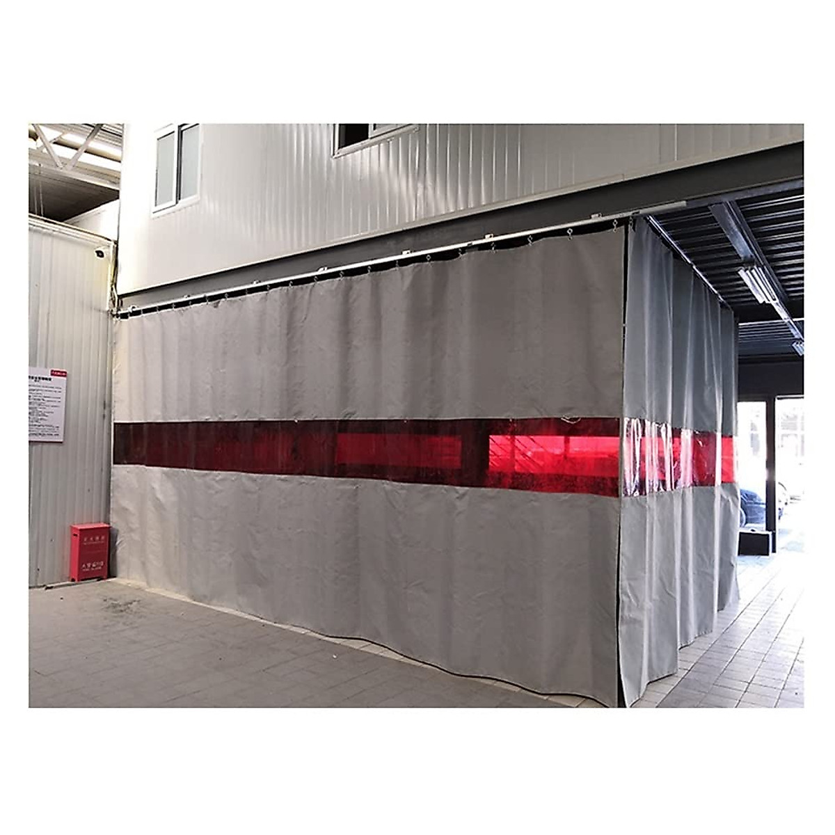XXIOJUN-Shower Mat Industrial Welding Curtain, Welding Blanket Silicone Coated, Flame Retardant Fiberglass 650gsm Thick Welding Shield up to 1000°f, Weld Curtain for The Use by Welders, Cutters