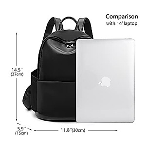 PINCNEL Backpack for Women, Large Designer Fashion Backpack Purse Multiple Pockets Shoulder Bag for Travel and School(Black)