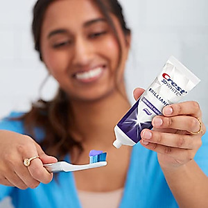 Crest 3D White Brilliance Teeth Whitening Toothpaste, Luminous Purple, 3.5 oz, Pack of 3