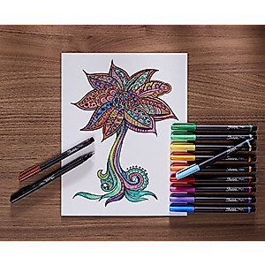 SHARPIE Art Pens, Fine Point, Assorted Colors, Hard Case, 16 Count (1983966)