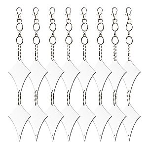 EACILLES Reflective Discs to Keep Birds Away, Hanging Reflectors to Scare Birds Away from Your House and Garden, 16 Diamond Discs
