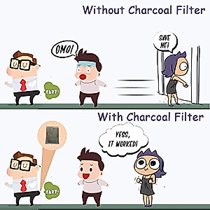 Green Piece Activated Charcoal Original Gas Guard Filter and Deodorizer - Deluxe Combination – Pack of 10 – Fart Neutralizer Pads - 5’’x3’’(2), 3’’x3’’(4), 2’’x3’’(6)