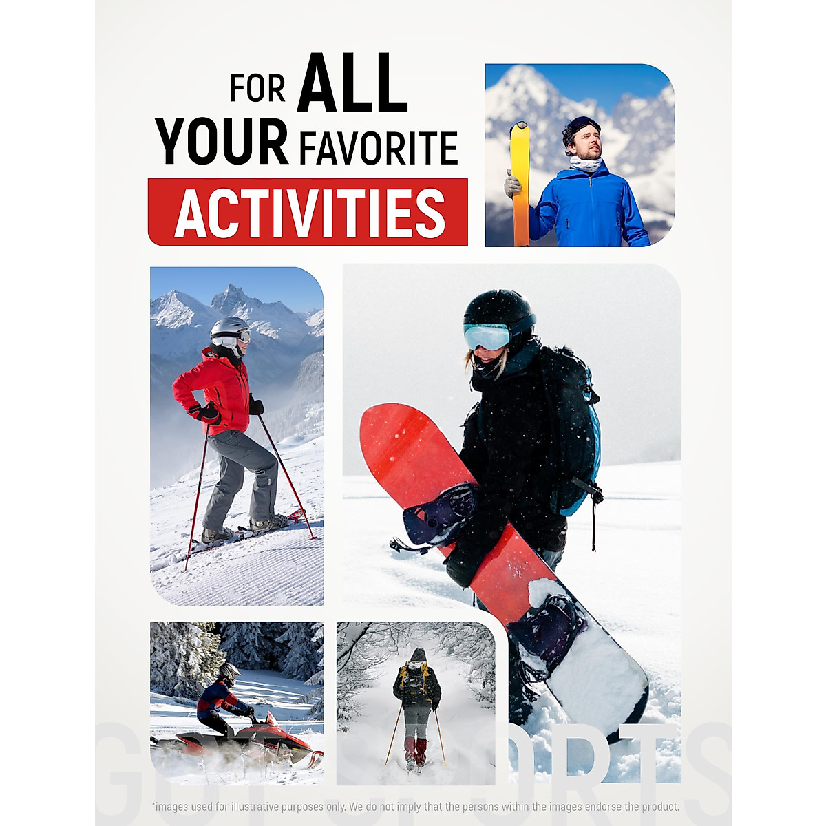 GOT Sports UPF 50+ Balaclava Ski Mask - Windproof Balaclava for Cold Weather Men Women - Snowboard, Motorcycle Sheisty Mask (Digi Mud)