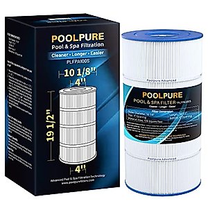 POOLPURE PA100S Pool Filter Replaces Hayward SwimClear C100S, CX100XRE, PA100S, Ultral-D3, 100 sq.ft Filter Cartridge