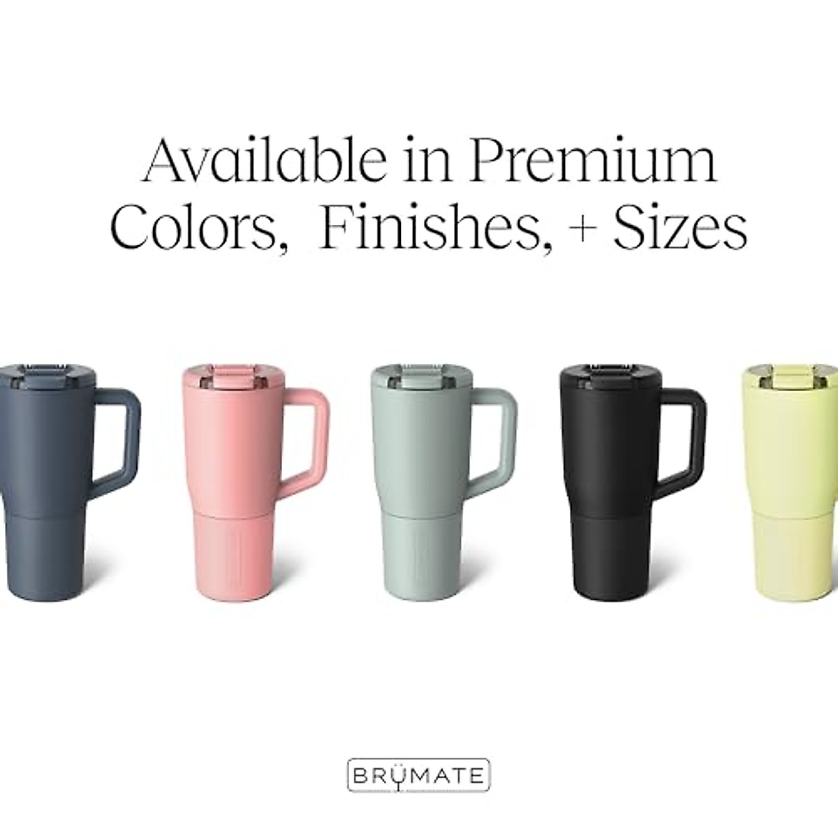 BrüMate Müv - 25oz 100% Leak Proof Insulated Coffee Mug with Handle & Lid - Stainless Steel Coffee Travel Mug - Double Walled Coffee Cup (Matte Black)