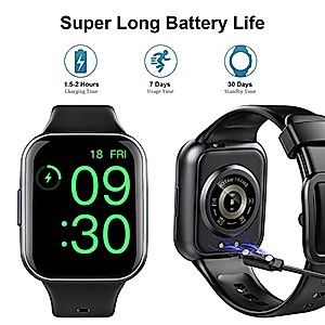 Smart Watch for Men Women, 1.69" HD Screen Activity Tracker Smartwatch, Fitness Tracker with Heart Rate/Sleep Monitor, 25 Sport Modes IP68 Waterproof, Pedometer, Fitness Watch for Android iOS Phones