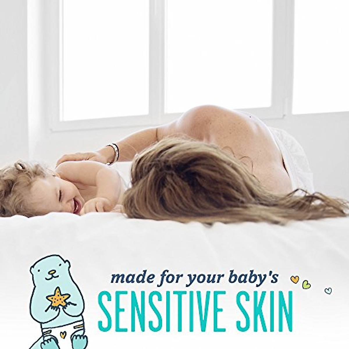 Seventh Generation Thick & Strong Free and Clear Baby Wipes with Flip Top Dispenser, 768 Count