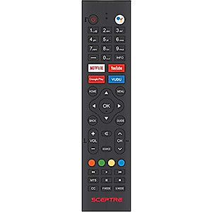 Sceptre Android TV 32-inch Smart LED HD TV Google Assistant Chromecast Bluetooth Remote, Machine Black 2020 (A322BV-SRC)