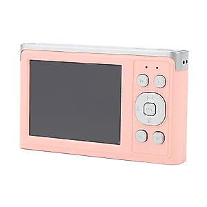 Digital Camera, HD Digital Camera Built in Fill Light 16X Zoom Antishaking Plastic for Outdoor (Pink)