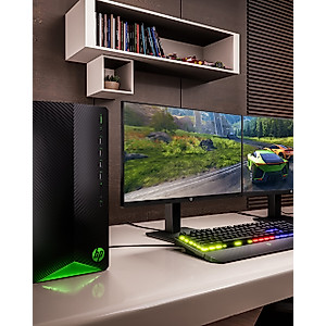 HP Newest Pavilion Gaming Desktop Computer, AMD 6-Core Ryzen 5 5600G Processor AMD Radeon RX5500 4 GB, 16GB RAM, 1TB PCIe NVMe SSD,Mouse and Keyboard, Win 11 Home.w/ELMTech