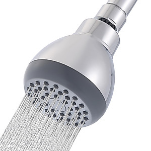 Eolax 3'' High Pressure Shower Head, Powerful Deluxe Bathroom Showerhead with Strong Spray, High Flow Fixed Showerheads for Luxury Shower Experience Even at Low Water Pressure (Chrome)