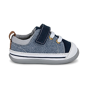 See Kai Run - Stevie II First Walker Shoe for Infants, Navy/Very Hungry Caterpillar, Infant 4