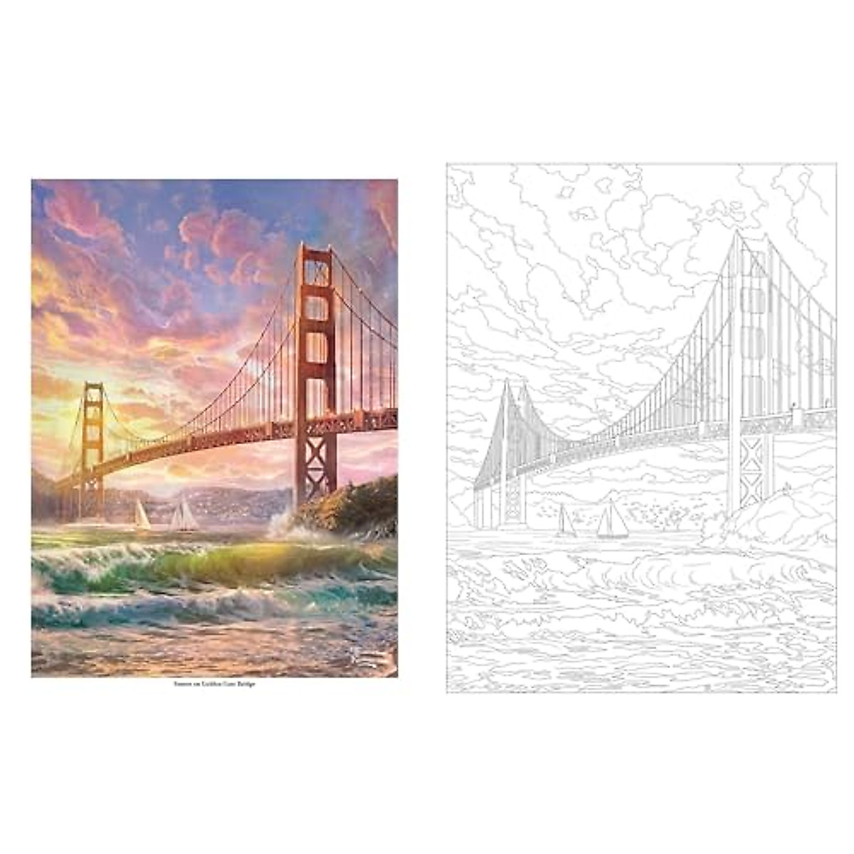 Thomas Kinkade Studios Inspired Destinations: A Coloring Book for Travelers