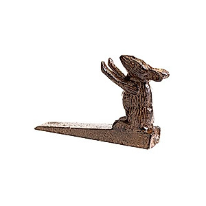 Giftcraft Basil Cast Iron Mouse Door Stoppers, Vintage Home Decor Metal Mouse Door Stoppers for Under The Door. Heavy Duty Door Stops