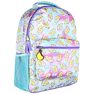 Crunchyroll Bananya Anime Cartoon Tabby Bananyako Galaxy Toss Print Backpack