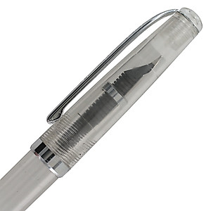 Noodlers FLEX NIB Fountain Pen, Piston Fill, Clear Demo