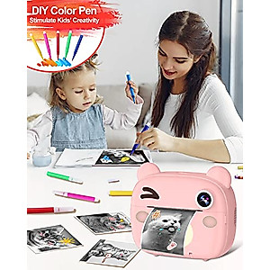 Kids Instant Camera for Toddlers Boys Girls Christmas Birthday Gifts 2.0 Inch Screen 12MP / 1080P HD Video Camera Baby Instant Print Digital Camera