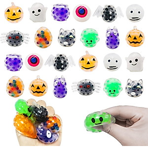 36 Pcs Halloween Mini Sensory Stress Ball Squeeze Toy to Stress Reliever,Great for Adults Party Favors,Halloween Miniatures (Halloween)