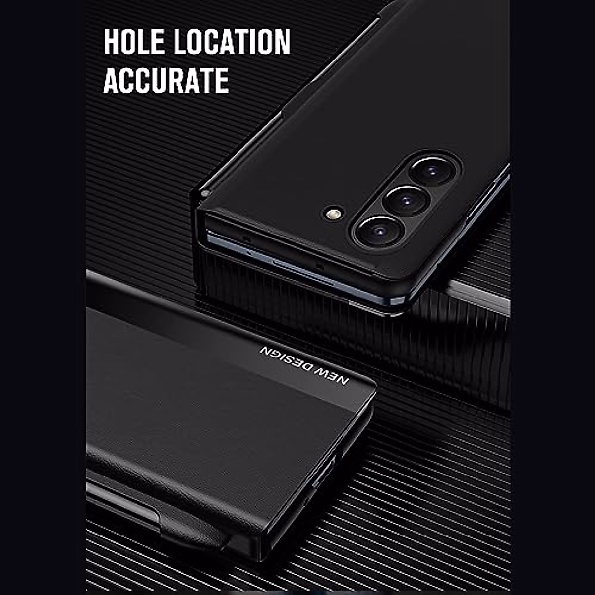 Phone case for Samsung Galaxy Z Fold 5 2023 Magnetic Translucent Plating Leather Flip Case + PC Smart Full Body Protective Shell Stand Holder Cover for Samsung Galaxy Z Fold 5 2023 Phone Cover (Color