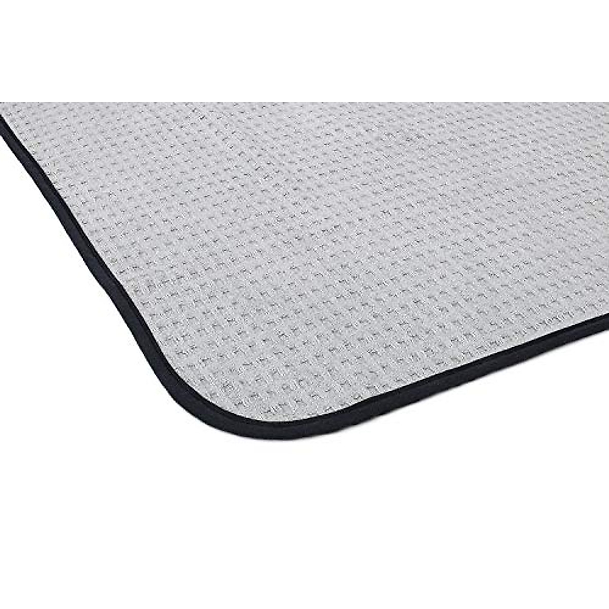 The Rag Company - The Big One - Waffle-Weave Microfiber Drying Towel; Super Absorbent for Car Washes, Detailing, and More; Buttersoft Suede Edges; Scratch-Free, 450GSM, 25in x 40in, Grey