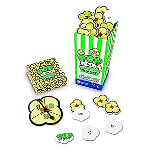 Learning Resources Pop for Blends Game,Phonics Game, 2-4 Players, 92 Cards, Ages 6+