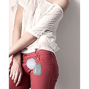 4in1 Bling AirPod Pro Case Diamonds Cover Set Kit, Luxurious Rhinestone PC for AirPods Pro Case Accessories for Women Girl w/Cute Fur Ball Pompom Keychain/Crystal Bracelet/Lobster Clasp Keychain