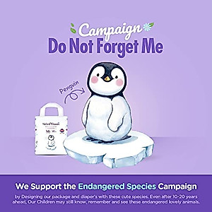 Natural Blossom Easy Pull-up Diaper Pants | Size (5) 3T-4T (26-37 lbs) | 88 Count (22ea*4packs) | Vegan - Super Soft - Hypoallergenic - Ultra-Slim