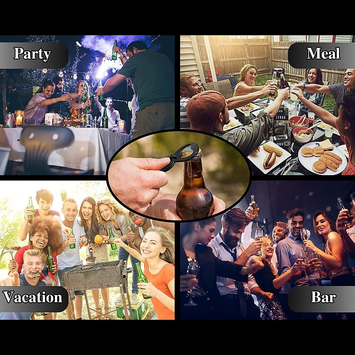 LKKCHER Motorcycle Beer Bottle Opener, Mens Gifts for Birthday Father’s Day, Christmas Gift Ideas for Men Husband Boyfriend Motorbike Lovers, Motorcycles Gifts