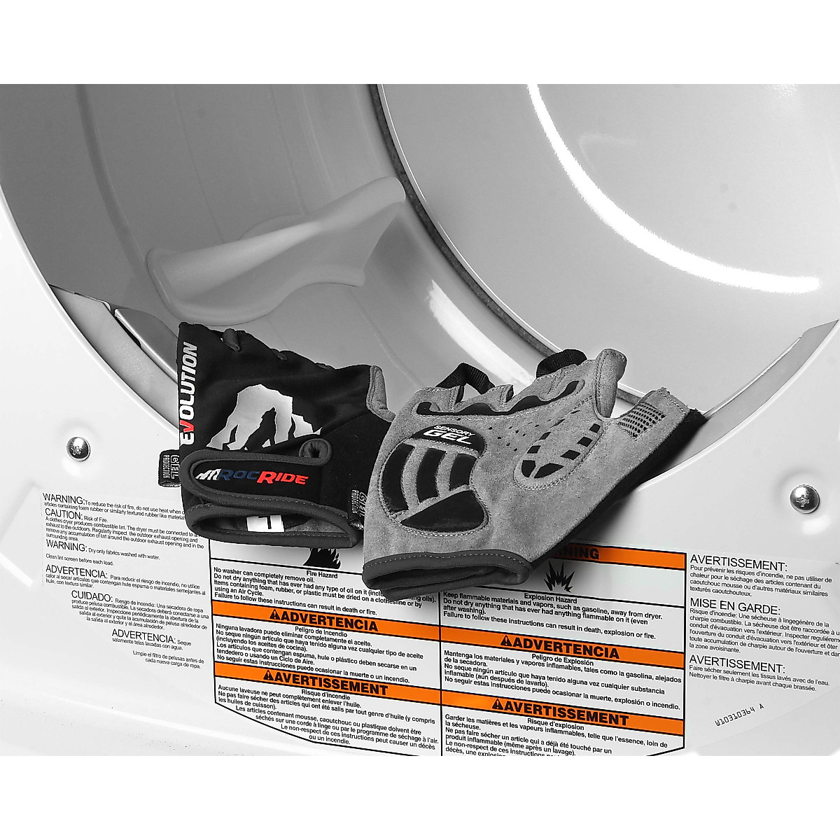 RocRide Cycling Gloves with Gel Padded Protection. Road and Mountain Biking. Half Finger with Pull Tabs. Men, Women and Children Sizes.