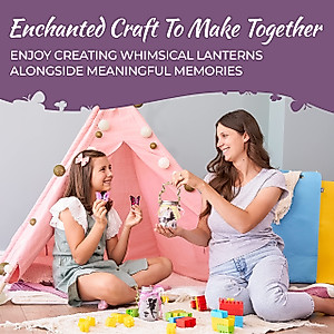 ArtSprk Fairy Lantern Craft Kit for Girls - DIY Kit Includes 2 Complete Fairy Jar Night Light Crafts for Kids - Great Gifts for Birthdays, School, Parties & Sleepovers