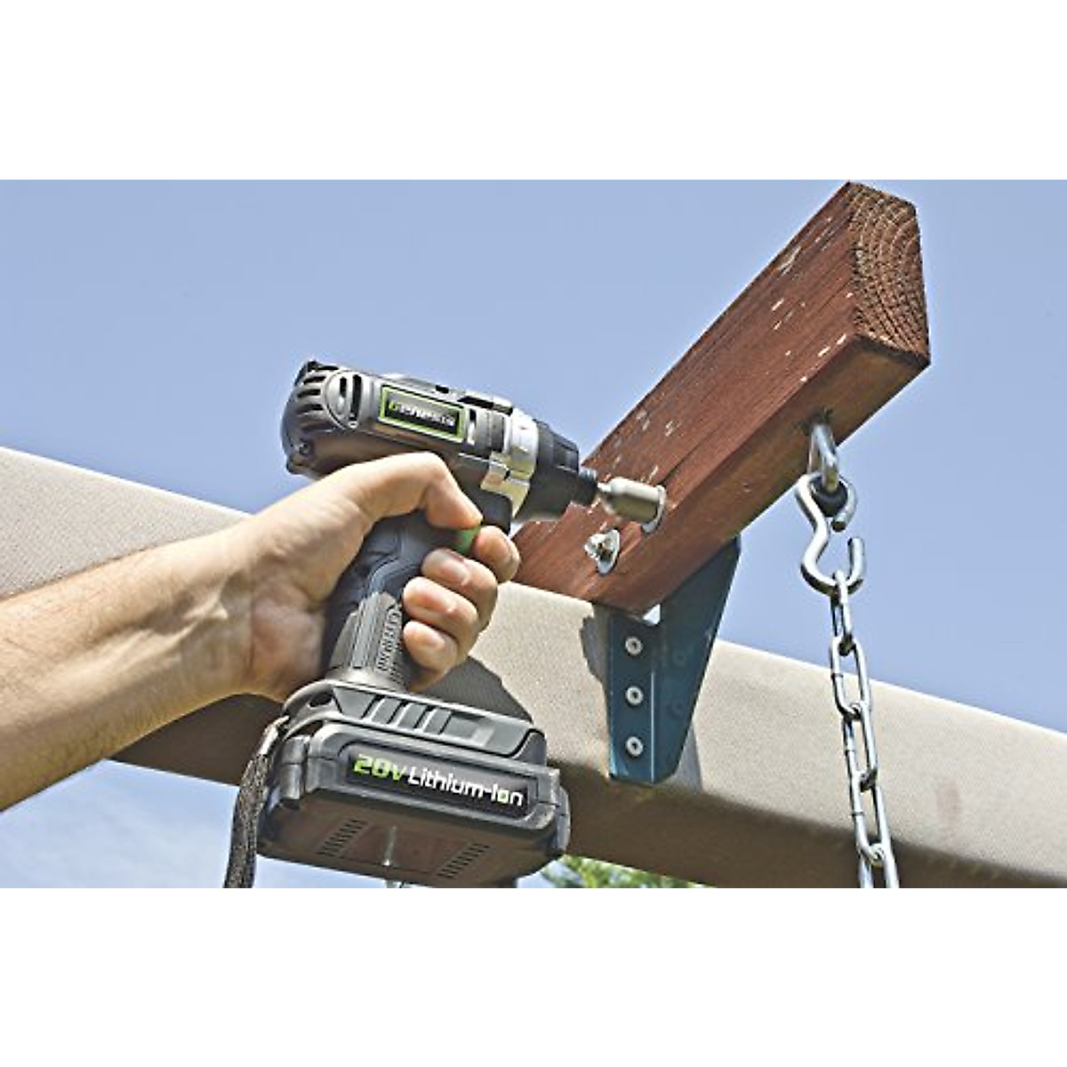 Genesis GLID20A 20 Volt Lithium-ion Battery-Powered Cordless Variable Speed Impact Driver with 1/4" Collet , Built-In LED Work Light, 20V Battery, Charger and Screwdriver Bit