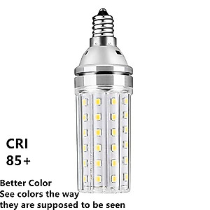 E12 Led Bulb 150 Watt Equivalent, 15W Led Candelabra Watt Light Bulbs 1500Lm Daylight White 6000k Led Chandelier Bulbs, Decorative Candle Base Non-Dimmable 4 Packs (Daylight White)