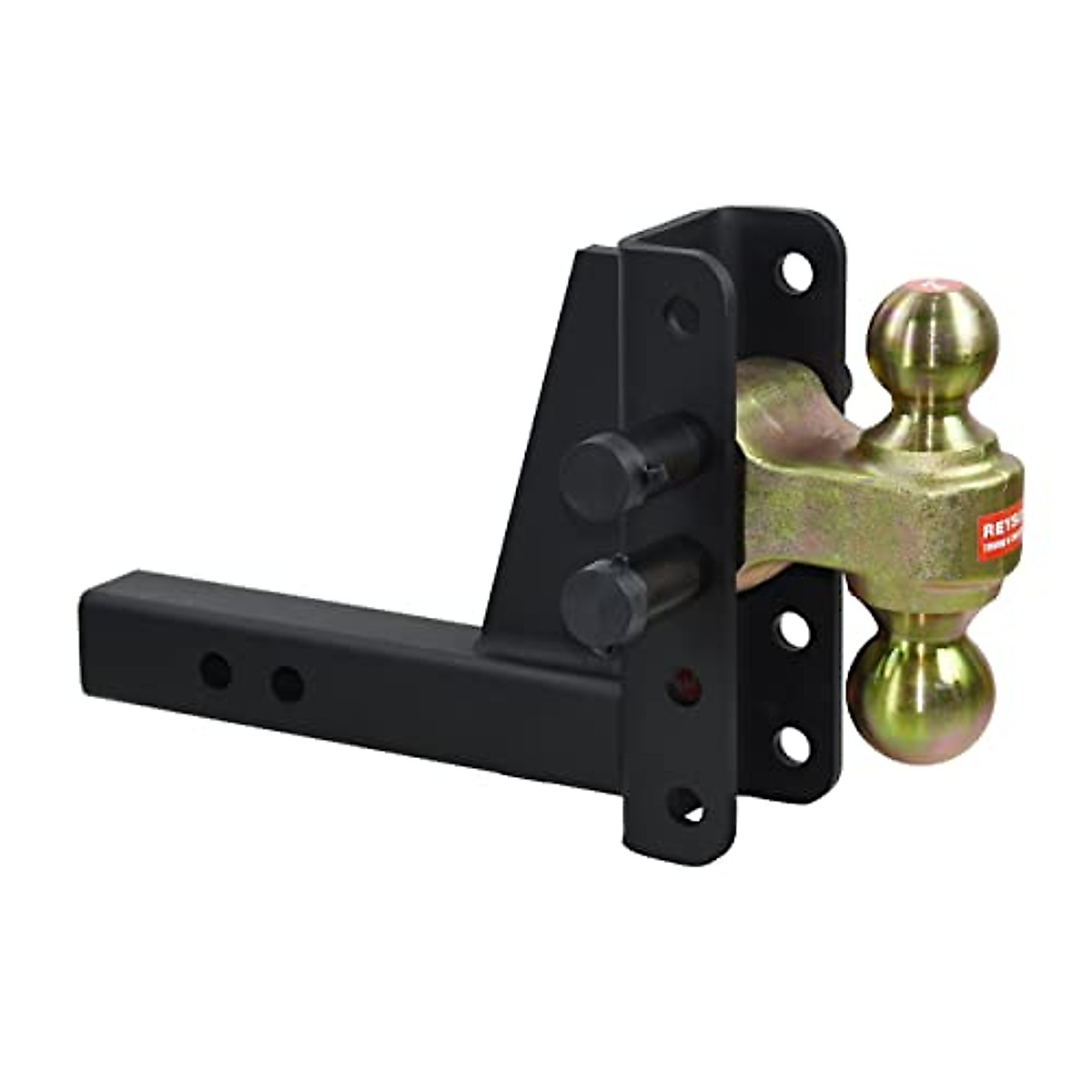 REYSUN 864351 Adjustable Trailer Hitches with Dual Ball 2" & 2-5/16", 6-1/2" Drop/Rise, 2" Receiver Shank, Drop Hitch 14,000lbs Capacity…