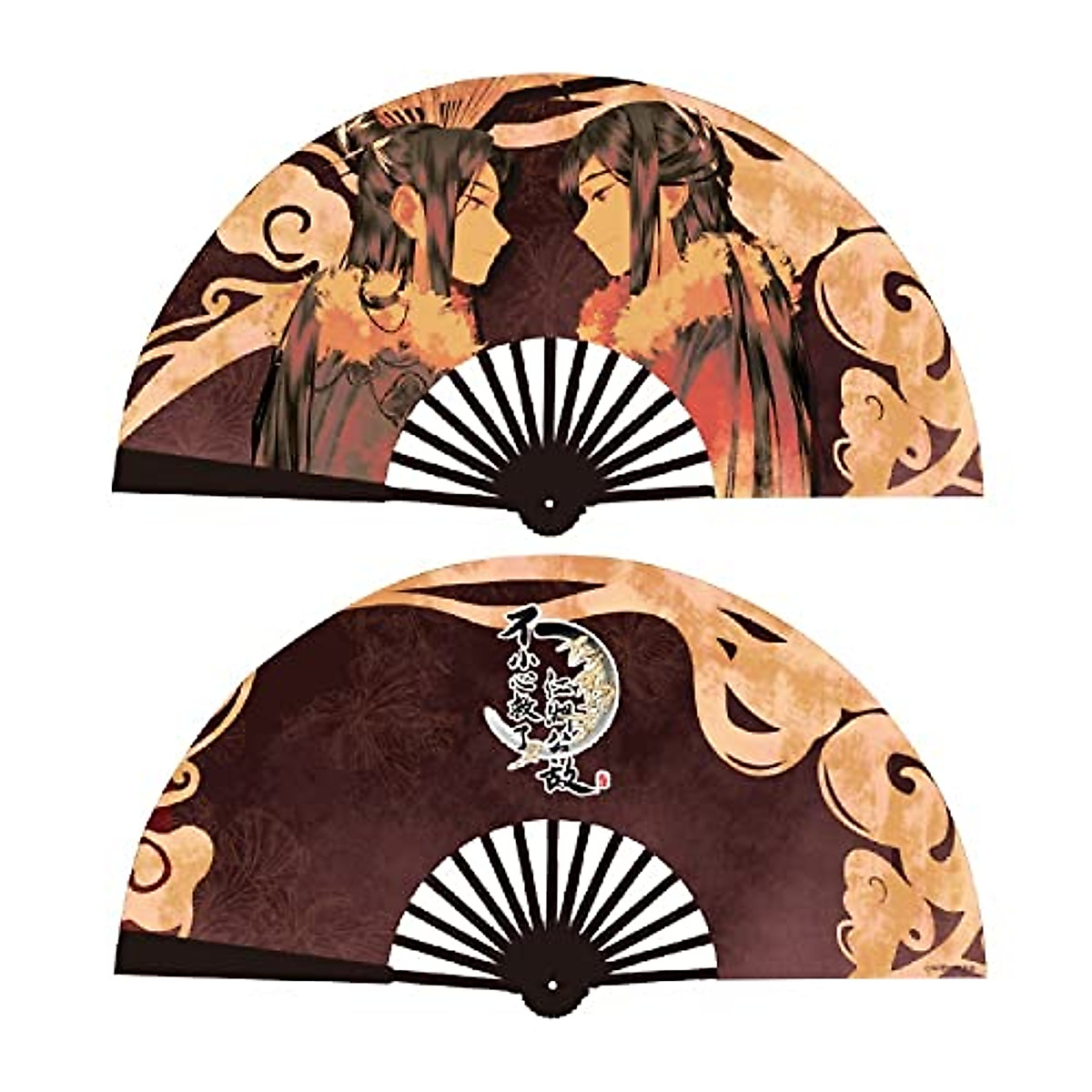 Quenny Archaic folding fan Chinese style fan classical Hanfu fan(All 1 style)