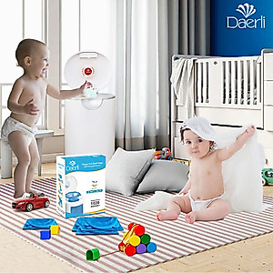 Diaper Pail Refill Bags,Fully Compatible with Arm&Hammer Disposal System Seal and Toss Diaper Pail Refills,Holds up to 1020 Diapers 34 Pack (Lavender)