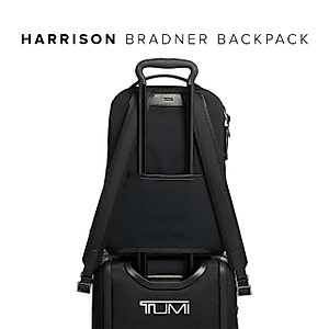 TUMI Harrison Bradner Leather Laptop Backpack - 14-Inch Computer Bag for Men and Women - Black