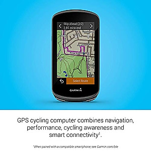 Garmin Edge 1030 Plus, GPS Cycling/Bike Computer, On-Device Workout Suggestions, ClimbPro Pacing Guidance and More (010-02424-00) (Renewed)