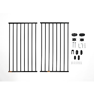 Regalo 2-in-1 Extra Tall Easy Swing Stairway and Hallway Walk Through Baby Gate, Black 1 Count (Pack of 1)