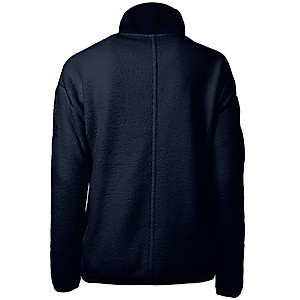Cutter & Buck Women's Navy New York Giants Americana Cascade Eco Sherpa Fleece Full-Zip Jacket