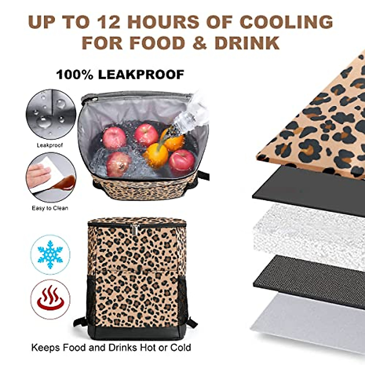 Wolka Backpack Cooler 35 Cans,Small Backpack Coolers Insulated Leak Proof,Lightweight Soft Sided Waterproof Cooler Backpack for Beach Camping Hiking Picnic,Lunch Backpack for Man and Women