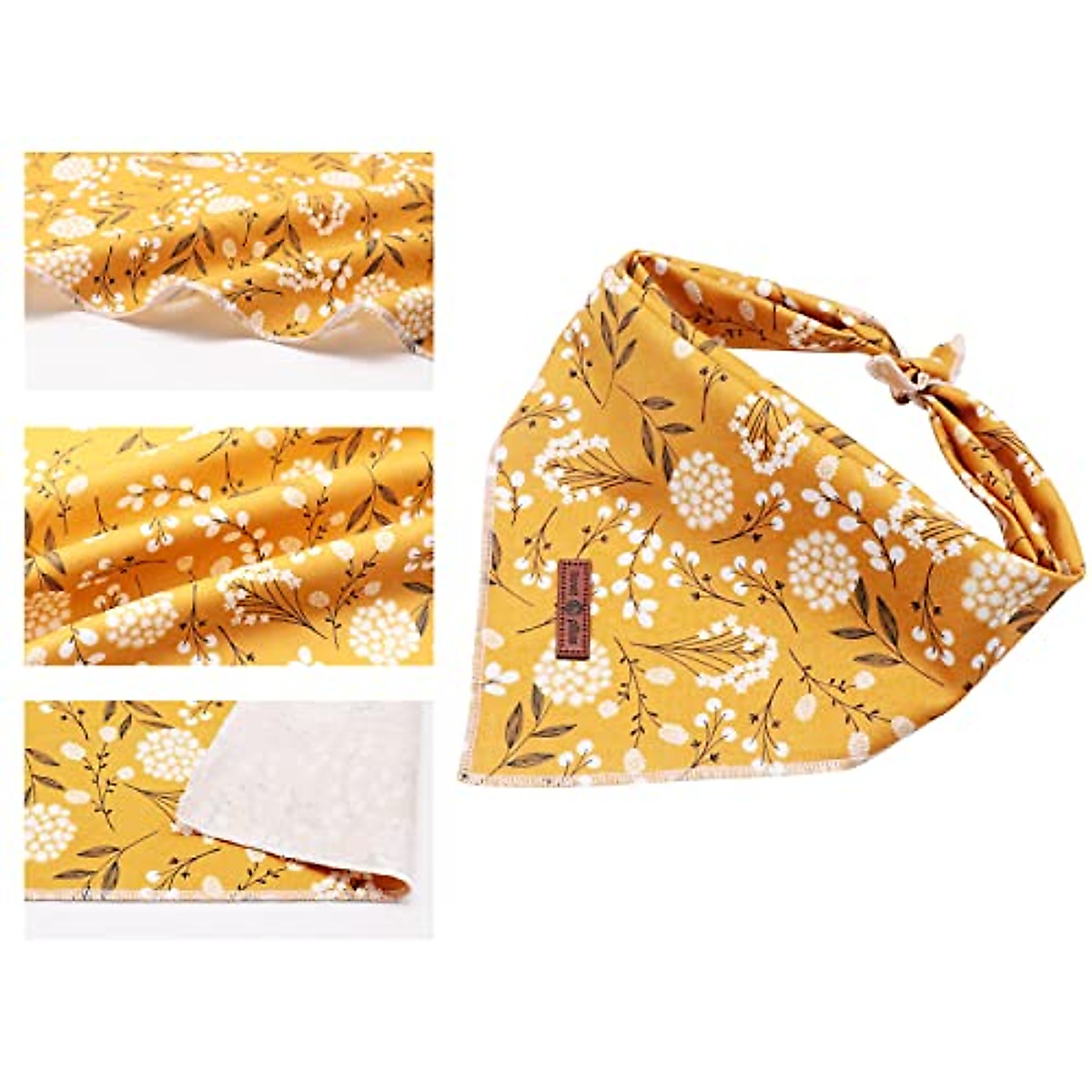 lionet paws Dog Bandana for Small Medium Large Dogs, Cat Dog Kerchief Dog Triangle Bibs Scarf for Girl Boy Gift